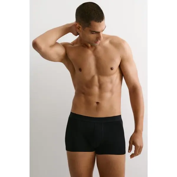 H&m 5-pack Short Trunks With Lycra® Xtra Life™ Technology - Dark Gray Melange/black
