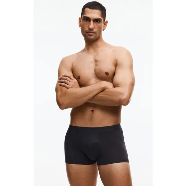 H&m 5-pack Short Trunks With Lycra® Xtra Life™ Technology - Teal/light Gray