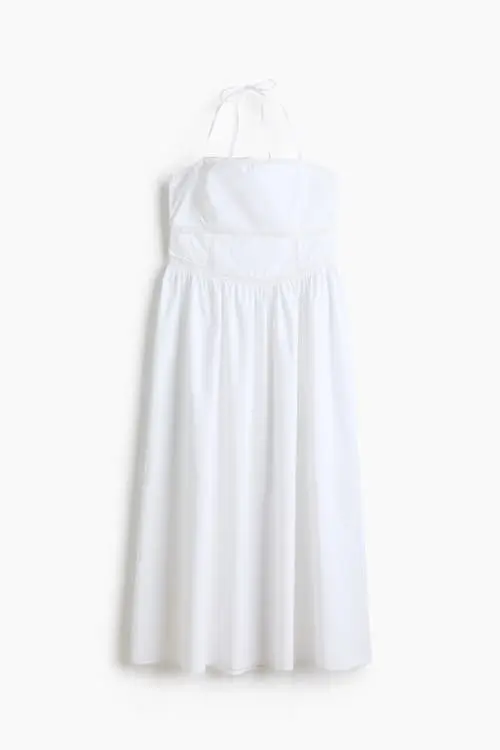 H&m Tie-strap Cotton Midi Dress