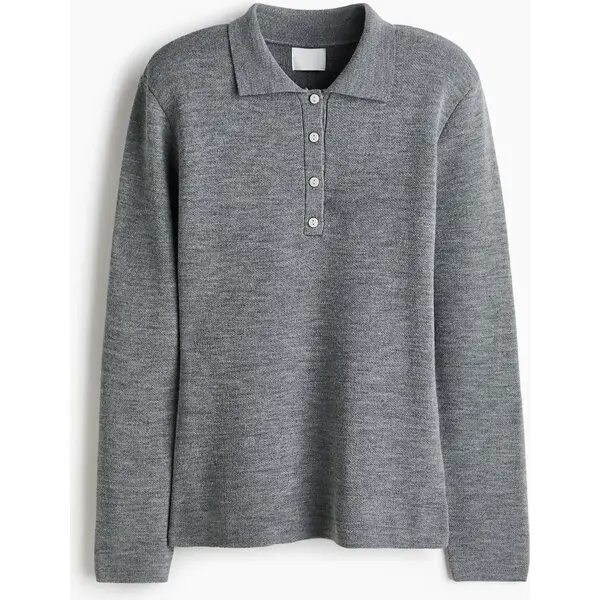 H&m Shoulder-pad Polo Jumper