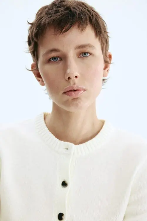 H&M Short Sleeve Knit Cardigan With Button Detail