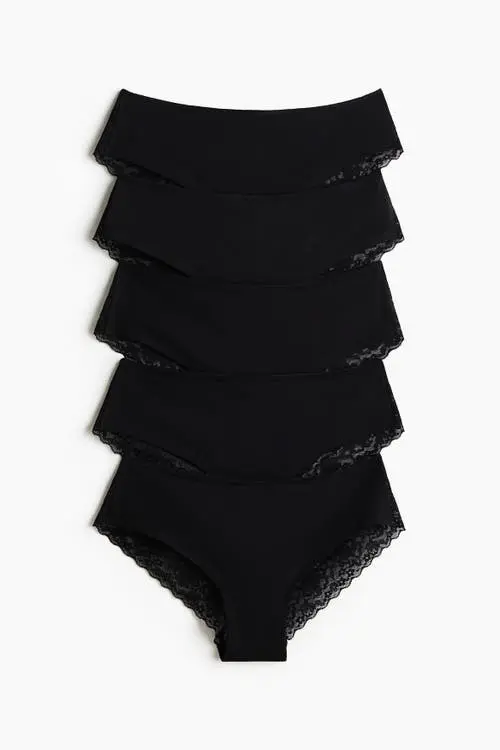 H&m 5-pack Hipster Briefs - Black