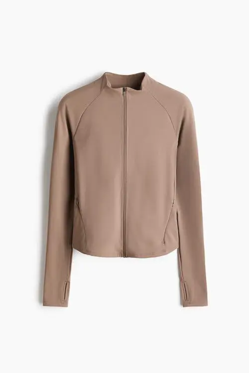 H&m Sculptmove Sports Jacket With Thumbholes