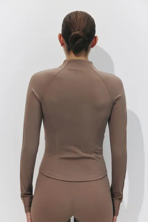 H&m Sculptmove Sports Jacket With Thumbholes