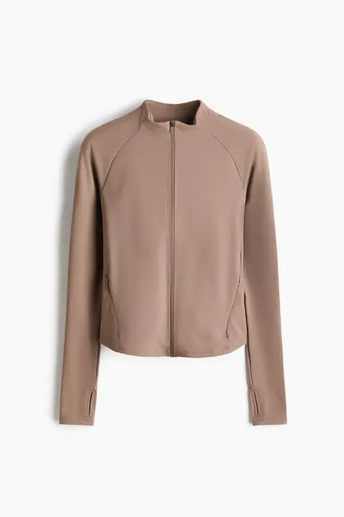 H&m Sculptmove Sports Jacket With Thumbholes