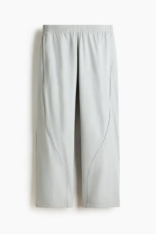 H&m Relaxed Fit Track Pants - Light Gray