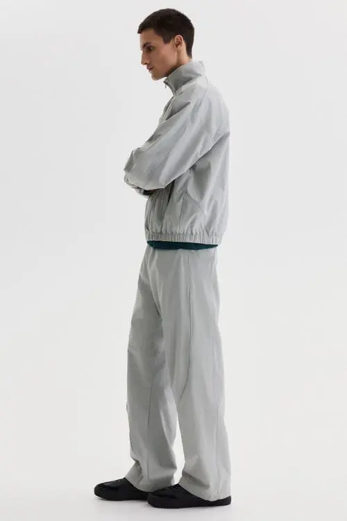 H&m Relaxed Fit Track Pants - Light Gray