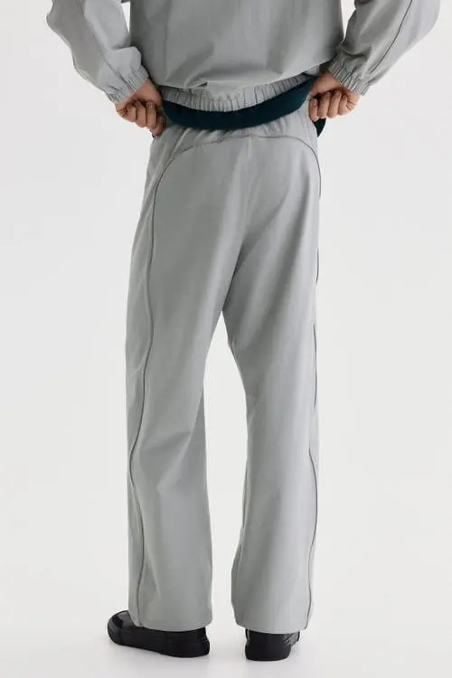 H&m Relaxed Fit Track Pants - Light Gray