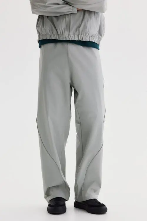 H&M Relaxed-fit Track Pants - Light Gray