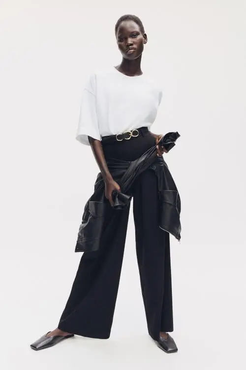 H&m Belt With Asymmetrical Ring Buckle