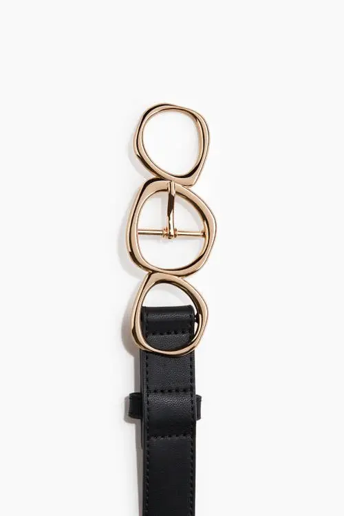 H&m Belt With Asymmetrical Ring Buckle