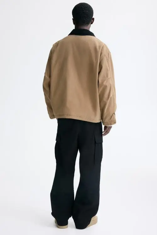 H&M Relaxed Fit Cotton Cargo Trousers