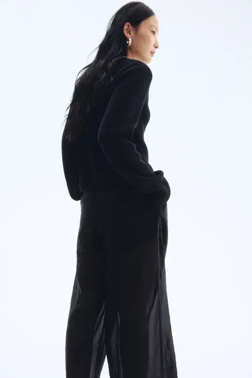 H&m Rib-knit Cotton Cardigan