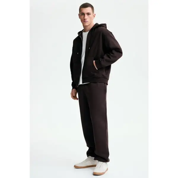 H&m Relaxed Fit Sweatpants - Dark Brown
