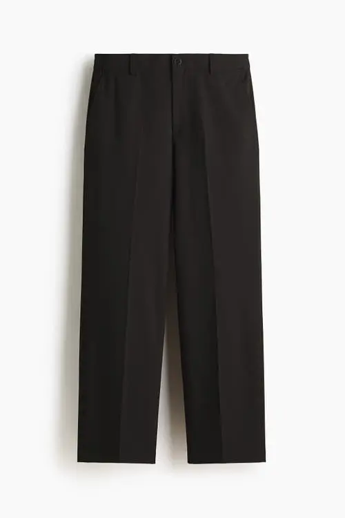 H&m Relaxed Fit Trousers - Black