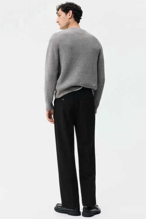 H&m Relaxed Fit Trousers - Black