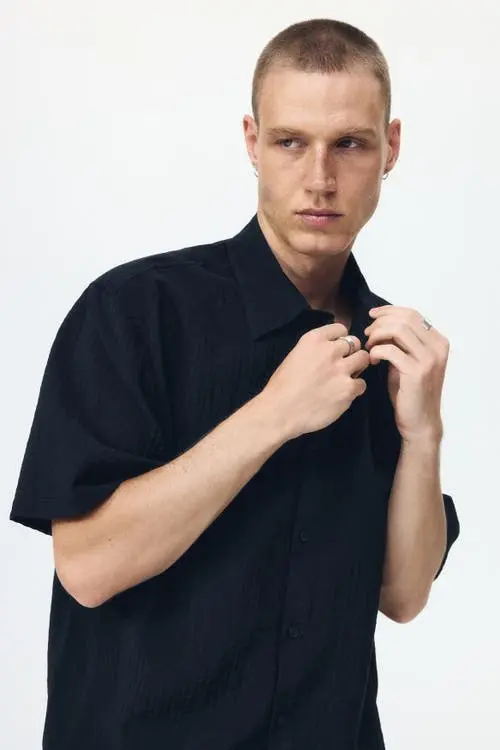H&m Relaxed Fit Shirt - Black