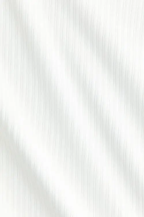 H&m Pointelle Cotton Jersey T-shirt With Picot Trim - White