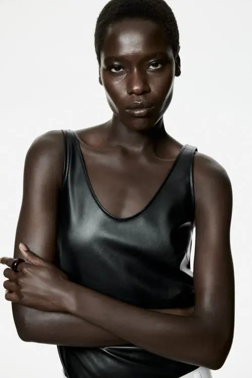H&m Coated Vest Top