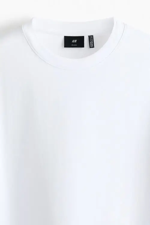 H&m Coolmax® Relaxed Fit T-shirt - White