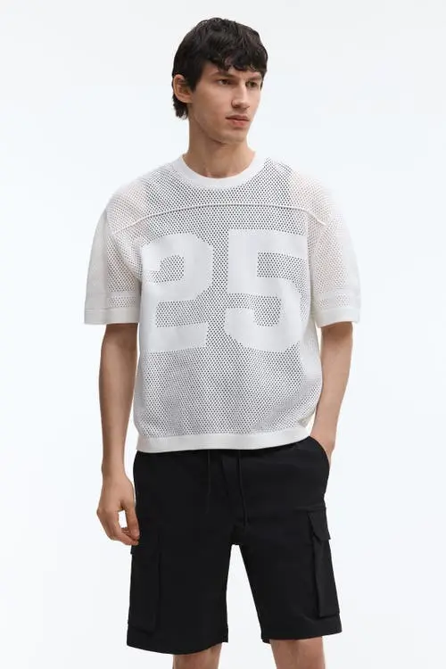 H&M Regular Fit Cargo Shorts - Black