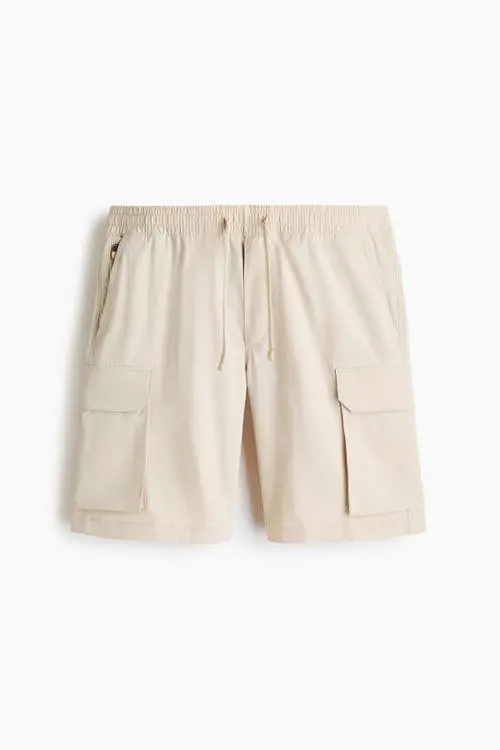 H&m Regular-fit Cargo Shorts - Light Beige