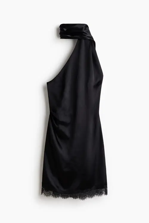 H&m Sleeveless Scarf-detail Dress