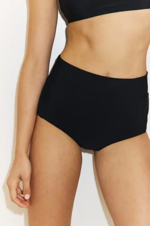 H&m High Waist Bikini Bottoms With Lycra