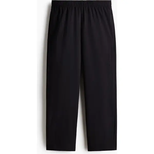 H&m Regular Fit Track Pants With Drymove - Black