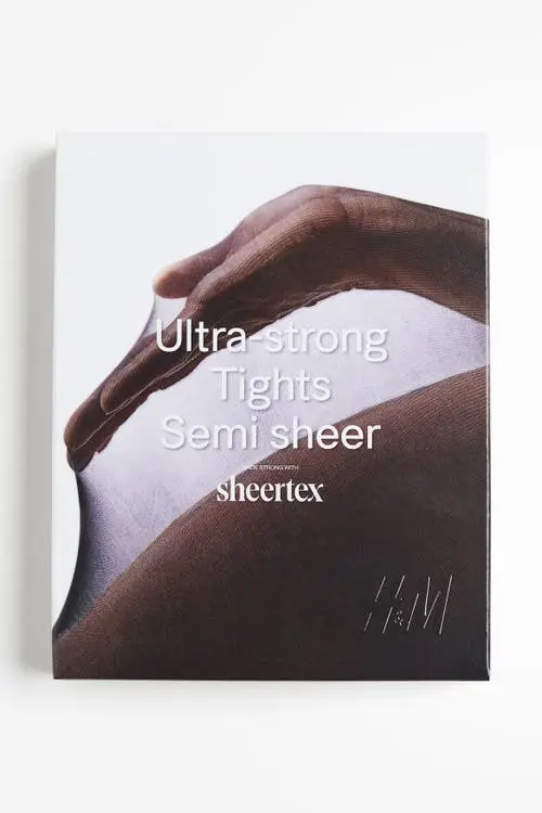 H&m Sheertex® Ultra-strong Semi-sheer Tights - Black