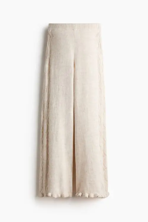 H&m Pointelle Knit Trousers