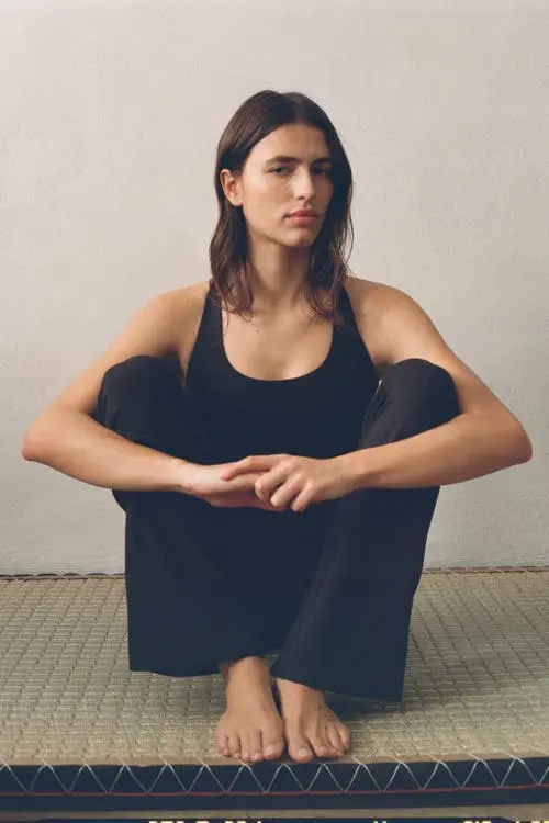 H&m Flared Yoga Leggings With Softmove™ Technology - Black