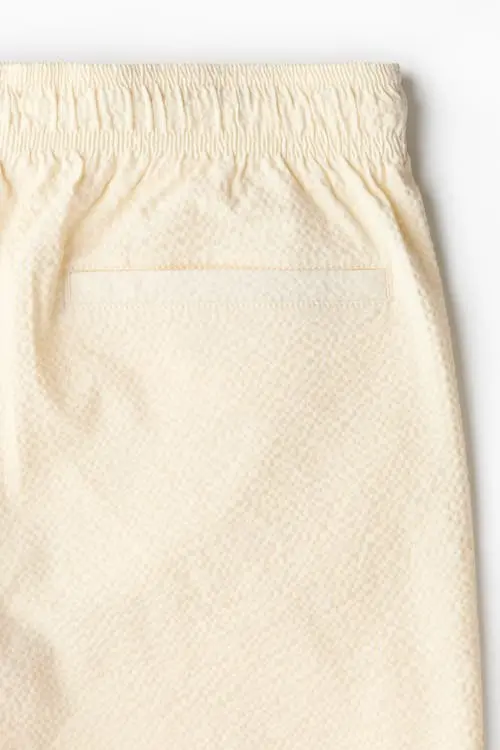 H&m Seersucker Swim Shorts With Drawstring Waist