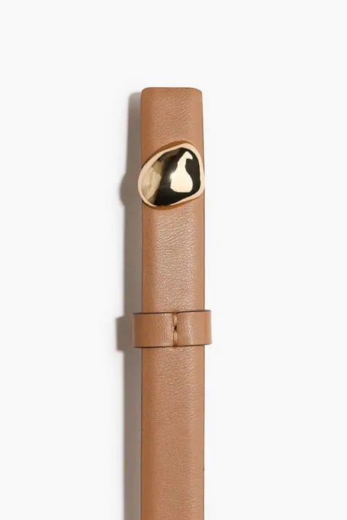 H&m Coated Fabric Belt With Organic Pin Buckle