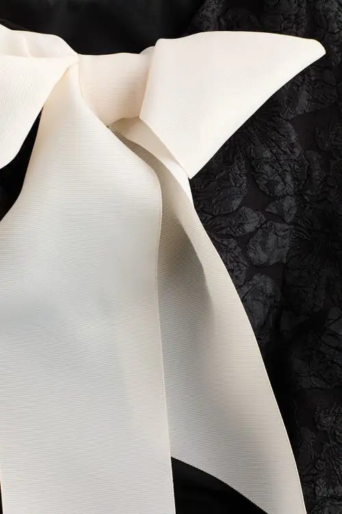 H&m Bow-detail Peplum Top