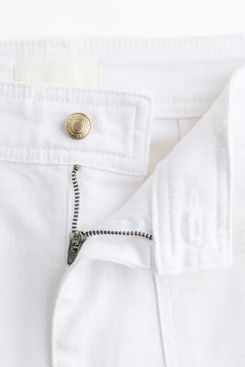 H&m Flared High Rise Jeans - White