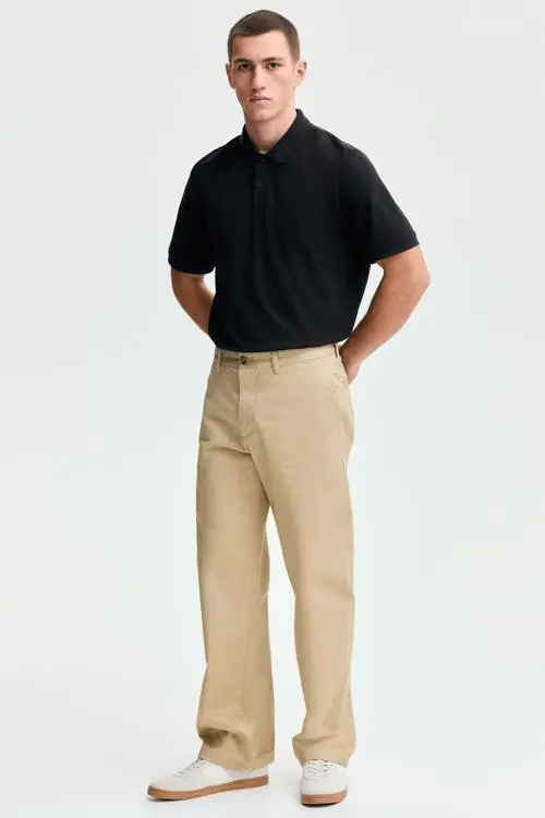 H&m Regular Fit Polo Shirt - Black