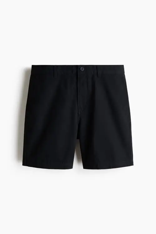 H&M Relaxed Fit Chino Shorts - Black