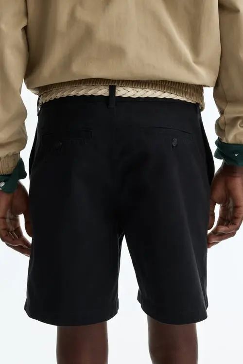 H&M Relaxed Fit Chino Shorts - Black