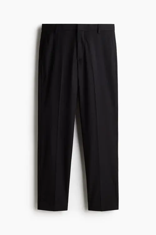 H&M Regular Fit Suit Trousers - Black