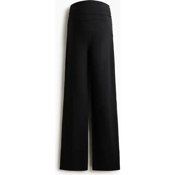 H&m Maternity Wide Leg Jersey Sports Trousers