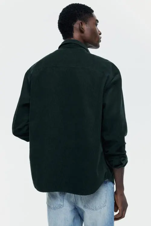H&m Regular Fit Corduroy Shirt