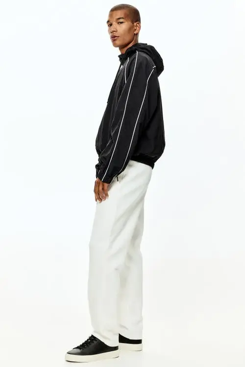 H&m Regular Fit Tailored Joggers - White