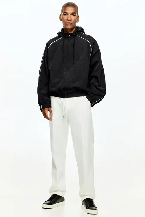 H&M Regular Fit Tailored Joggers - White