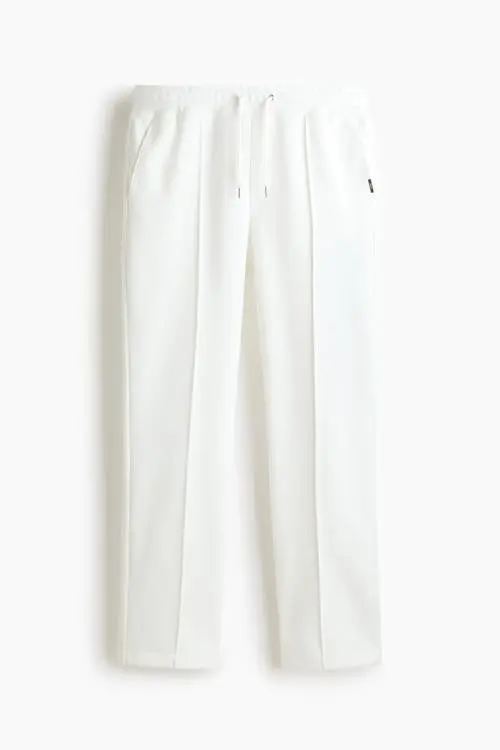 H&M Regular Fit Tailored Joggers - White