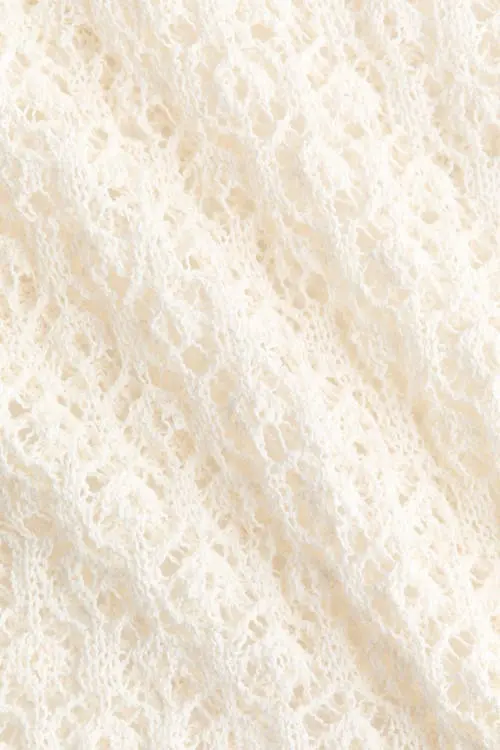 H&m Crochet-look Beach Mini Dress - White