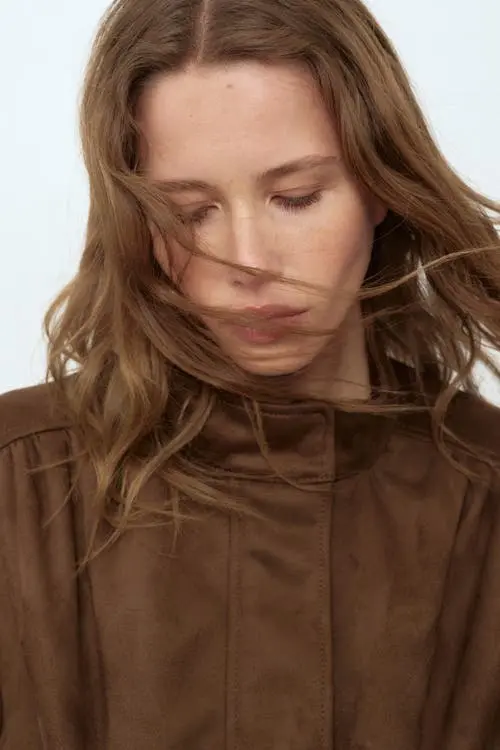 H&M Funnel Neck Balloon Sleeve Jacket