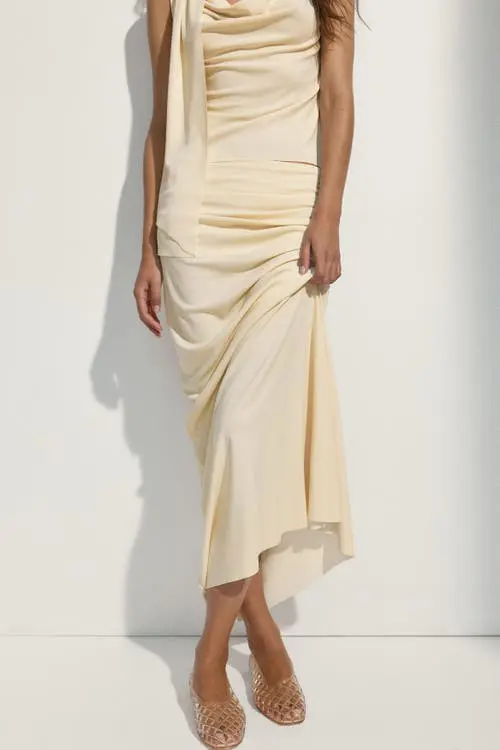 H&m Draped Maxi Skirt