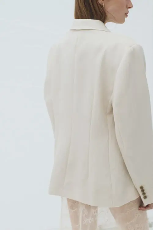 H&m Double-breasted Peak Lapel Blazer