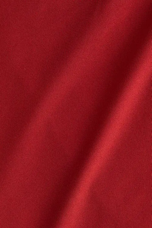 H&m Draped Jersey Mini Dress With V-neckline And Gathers - Red